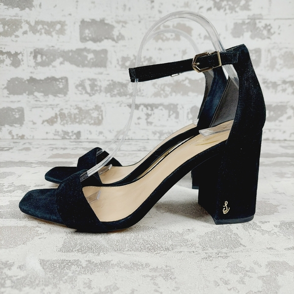 Sam Edelman | Shoes | New Sam Edelman Black Suede Buckle Ankle Strap ...